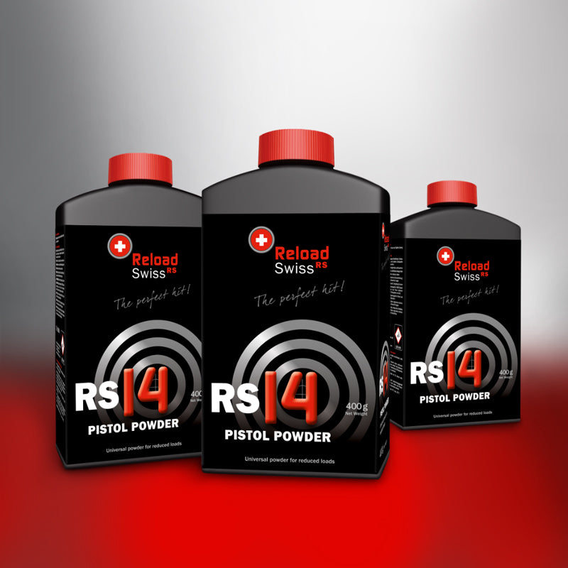 Reload Swiss 14 Smokeless Rifle/Pistol Propellant, 400gm — Reloading Solutions Limited