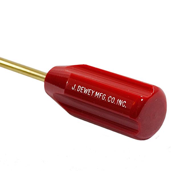 Dewey 1-Piece Brass Chamber Cleaning Rod for Rifle and Pistol 1/4" Dia ...
