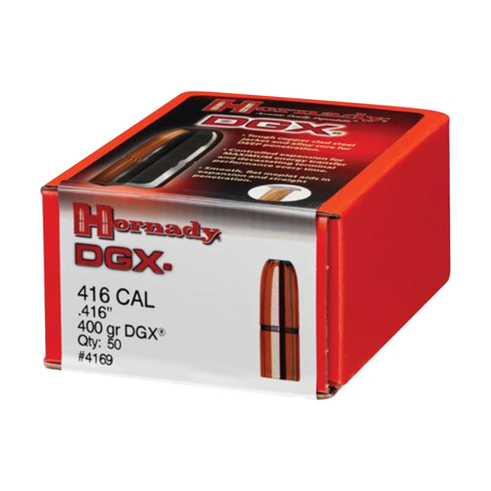 Hornady Dangerous Game Bullets 416 Calibre (0.416" diameter) 400 Grain ...
