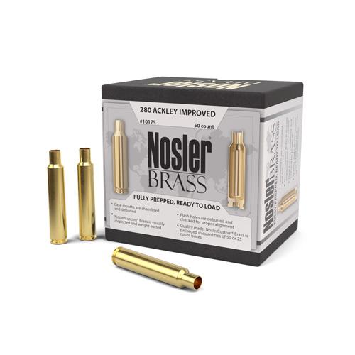Nosler Custom Brass 280 Ackley Improved Unprimed 50/Box — Reloading ...