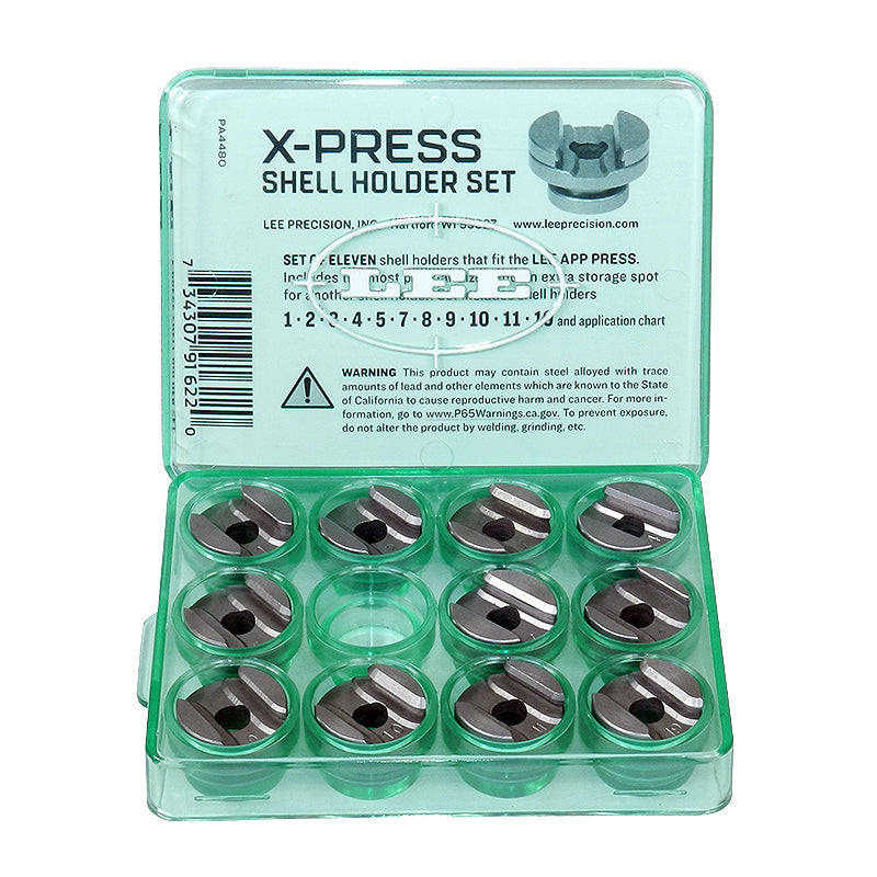 Lee X-Press Shell Holder Set, Pack of 11 — Reloading Solutions Limited
