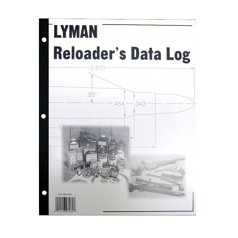 Lyman Reloading Data Log — Reloading Solutions Limited