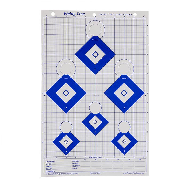 Mountain Plains Precision Plus Firing Line Targets 11x17 25 per Pack ...
