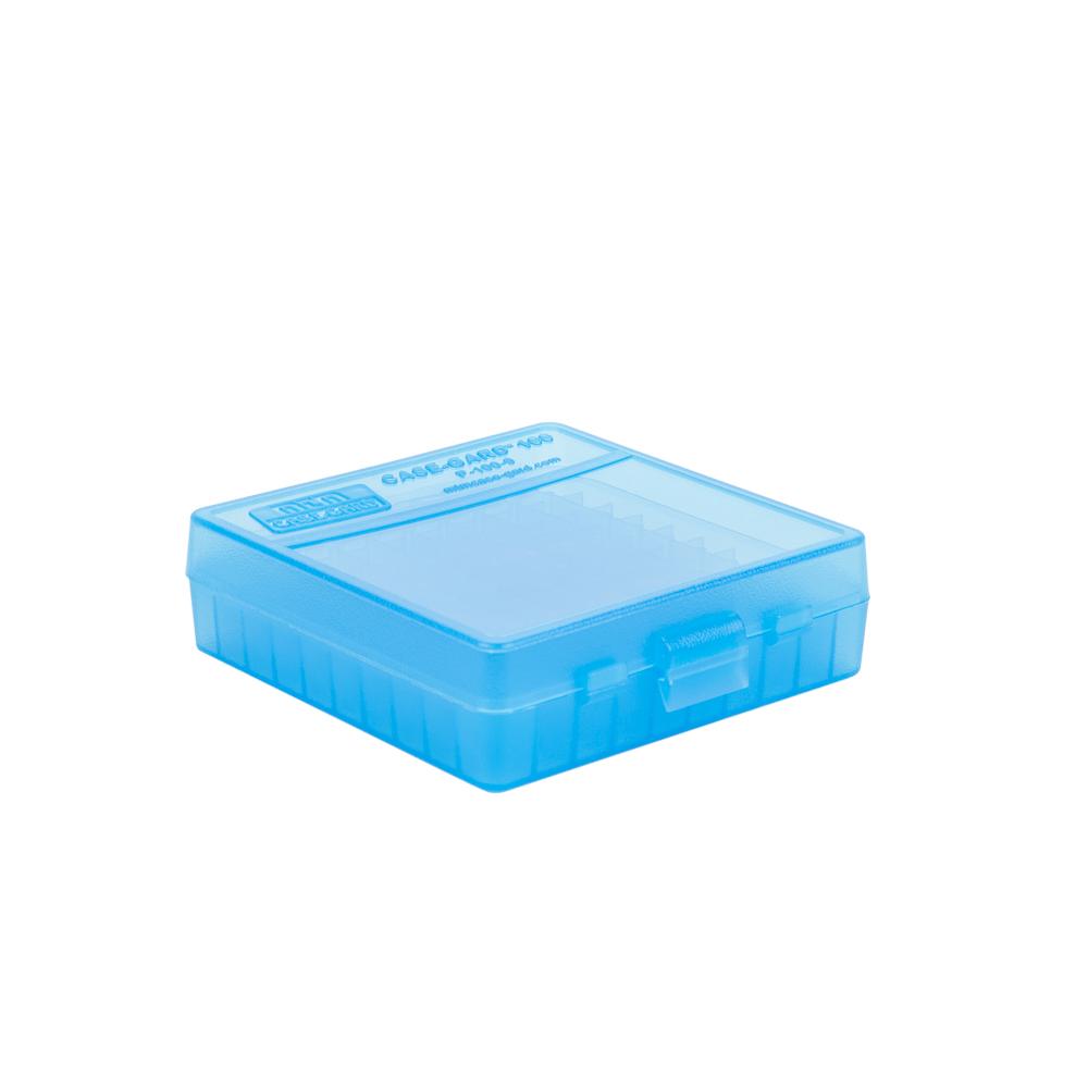 MTM Handgun P-100 Series Flip-Top 100 Round Plastic Ammo Box, 9MM Luge ...