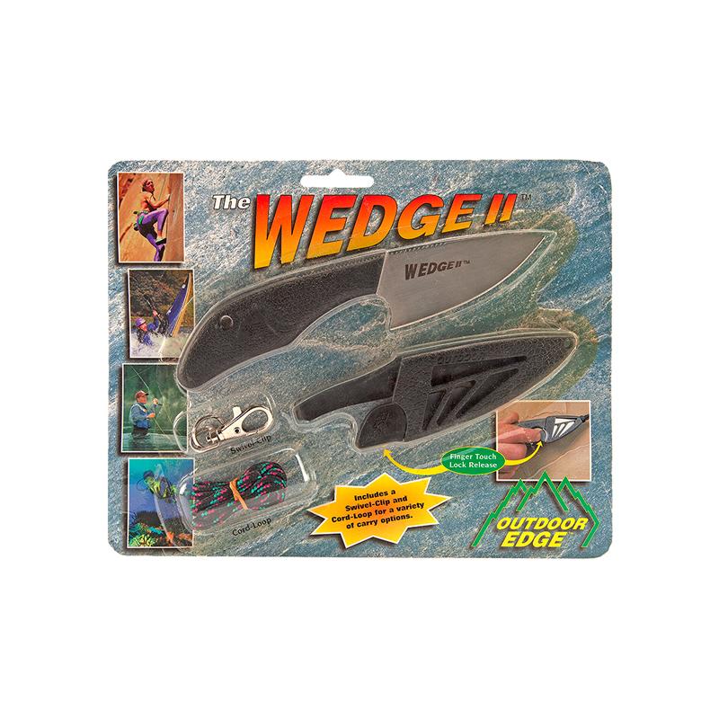 Outdoor Edge Wedge-2 Knife with Polymer Sheath — Reloading Solutions ...
