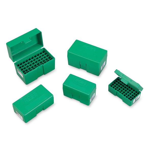 RCBS Rifle Ammunition Storage Boxes, 50 Round, Green — Reloading ...